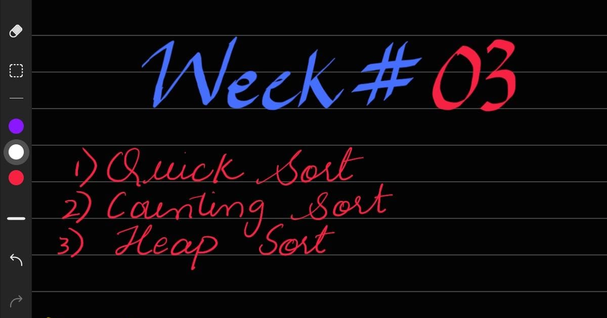 Week 3 Quick Counting And Heap Sort 